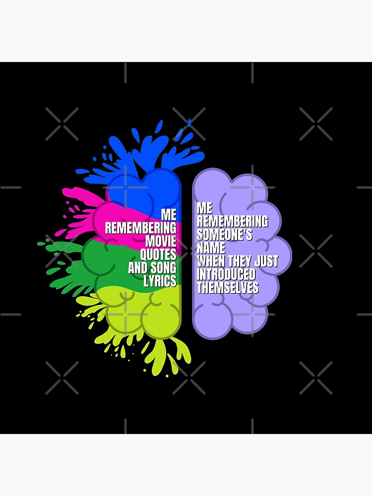 "Autism Memory Issues Funny Design Perfect for Autistic People" Poster ...