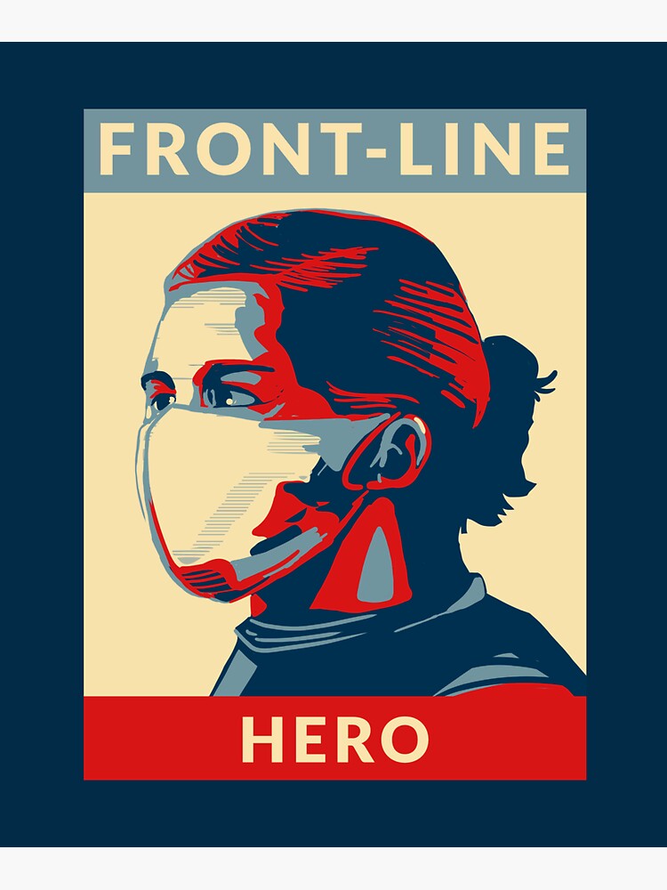 "Front Line Hero" Sticker by ZenMonkey2022 | Redbubble