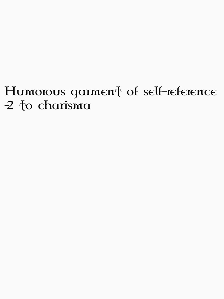 "Garment of Self-Reference (black)" T-shirt by RobertBell | Redbubble