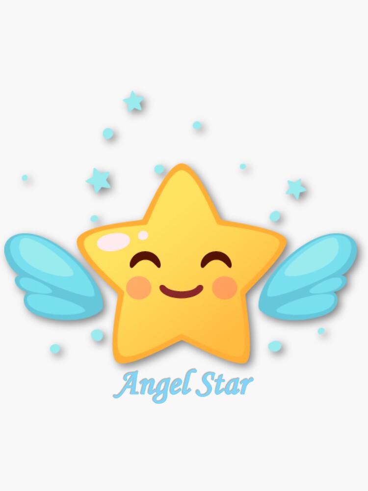 "Cute little angel star" Sticker by Ayladesignshop | Redbubble
