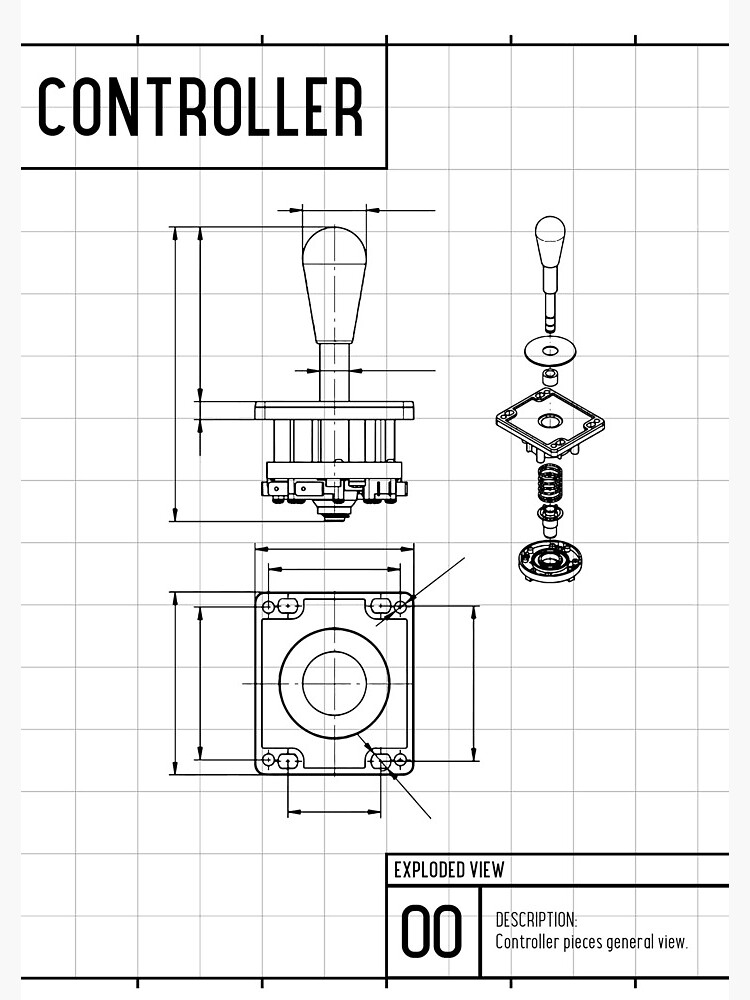 "Exploded View Controller Diagram" Spiral Notebook by ZenMonkey2022 ...