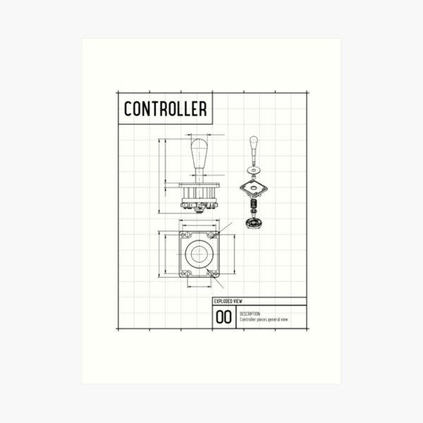 "Exploded View Controller Diagram" Art Print for Sale by ZenMonkey2022 ...