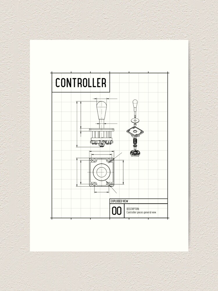 "Exploded View Controller Diagram" Art Print for Sale by ZenMonkey2022 ...
