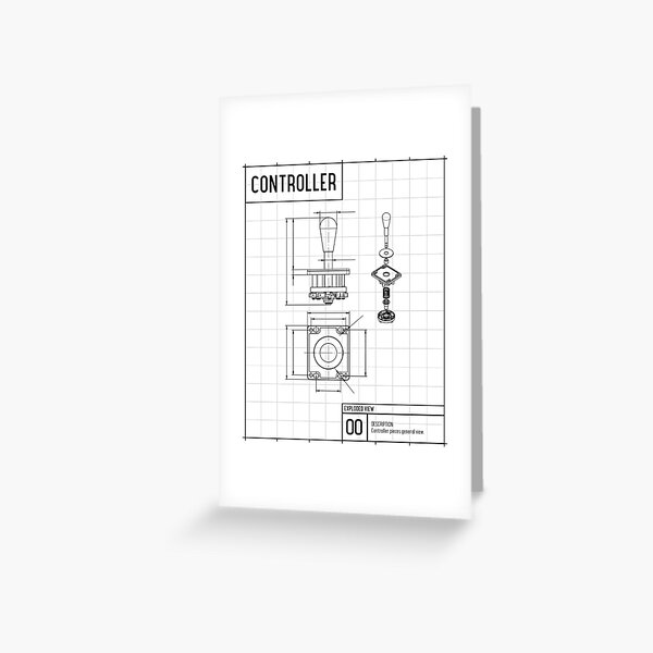 "Exploded View Controller Diagram" Greeting Card by ZenMonkey2022 ...