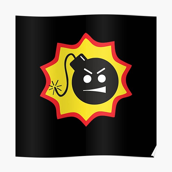"Sam Bomb's Serious Logo" Poster by JulianMendoza | Redbubble