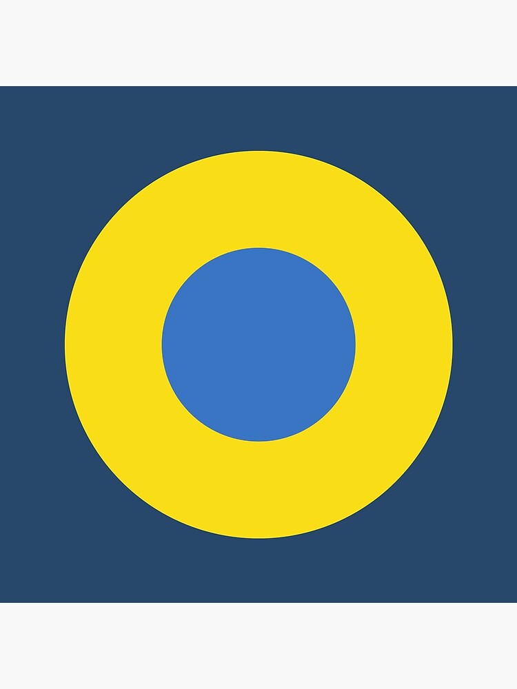 "Ukrainische Luftwaffe - Повітряні Сили України - Roundel" Acrylblock ...