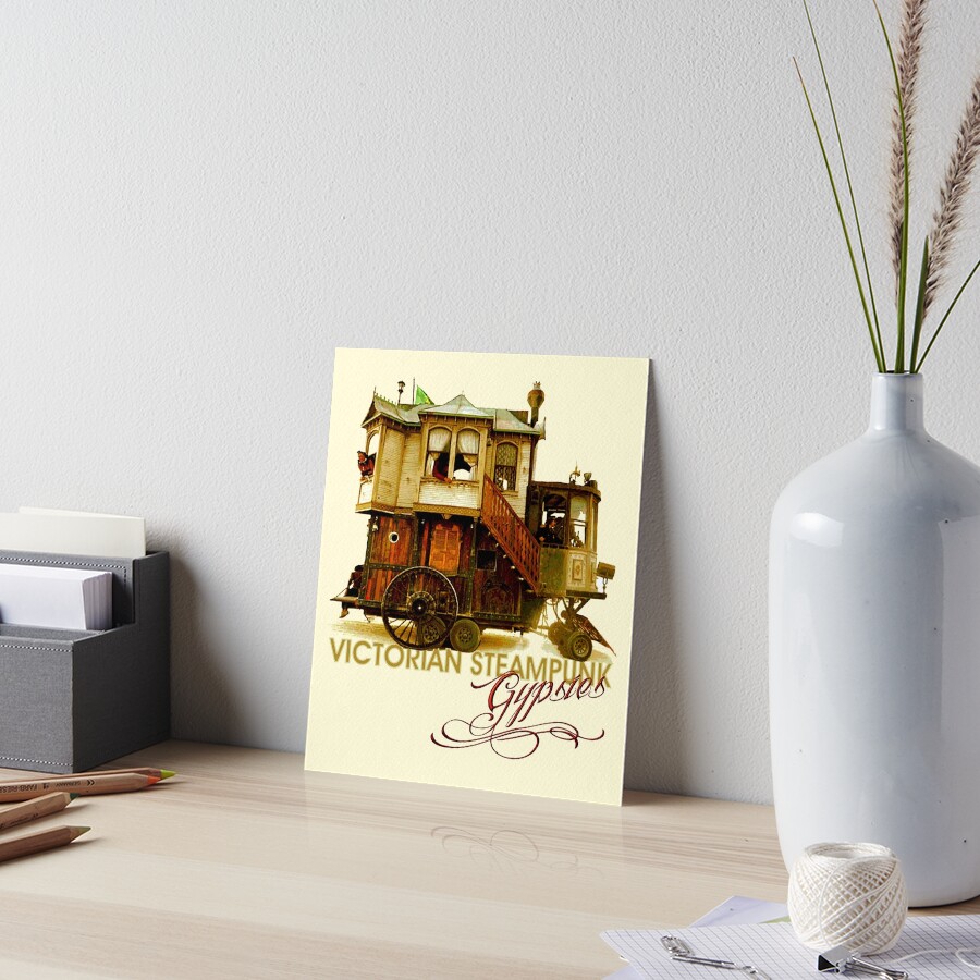 "Victorian Steampunk Gypsies" Art Board Print by beauravn | Redbubble