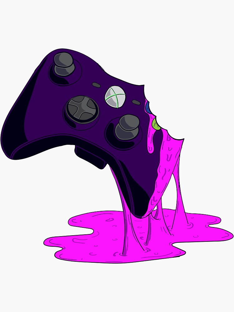 "Bitten Controller " Sticker for Sale by Diskylite | Redbubble