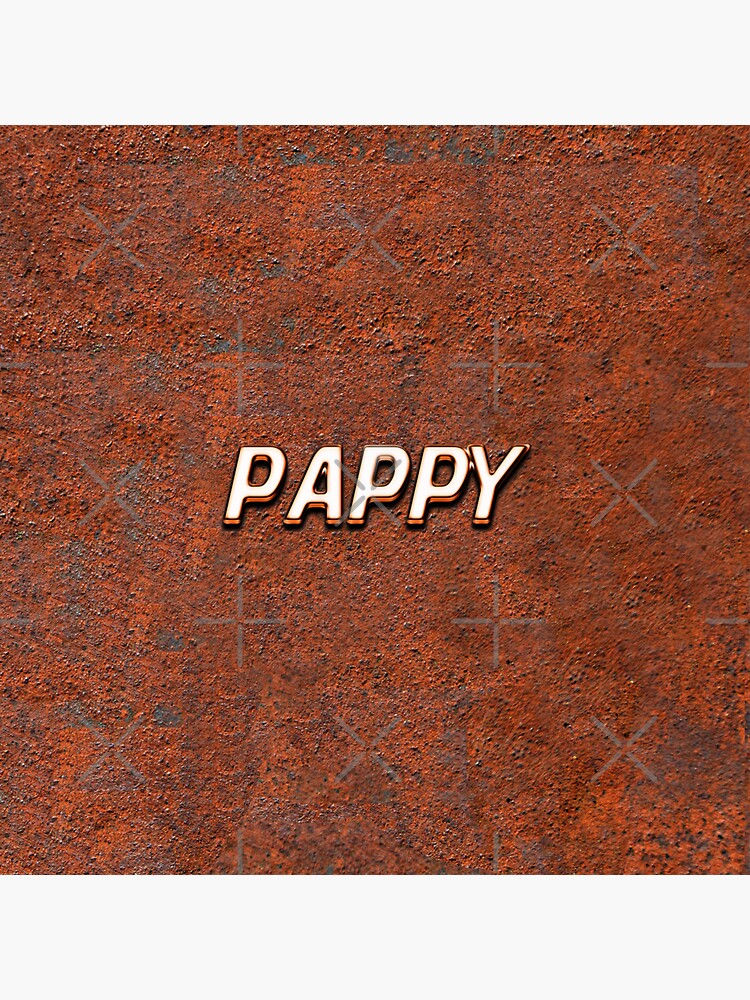 "Pappy Name Rustic Background 3D Text Grandfather" Sticker by lorrinani ...