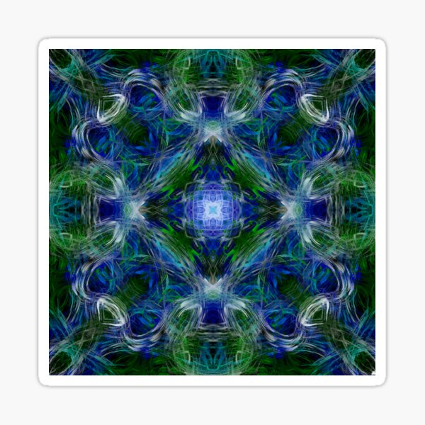 " Abstract Ocean Mandala Design" Sticker for Sale by Zeons-Art | Redbubble