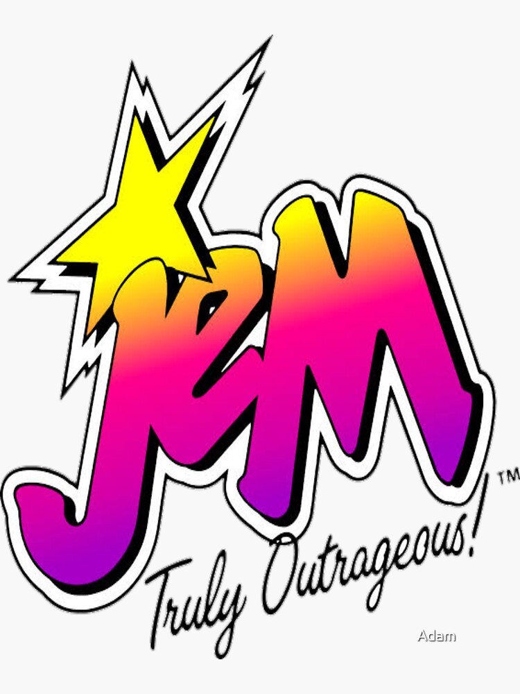 "Jem and the holograms" Sticker for Sale by Marckos122 | Redbubble