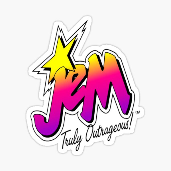 "Jem and the holograms" Sticker for Sale by Marckos122 | Redbubble