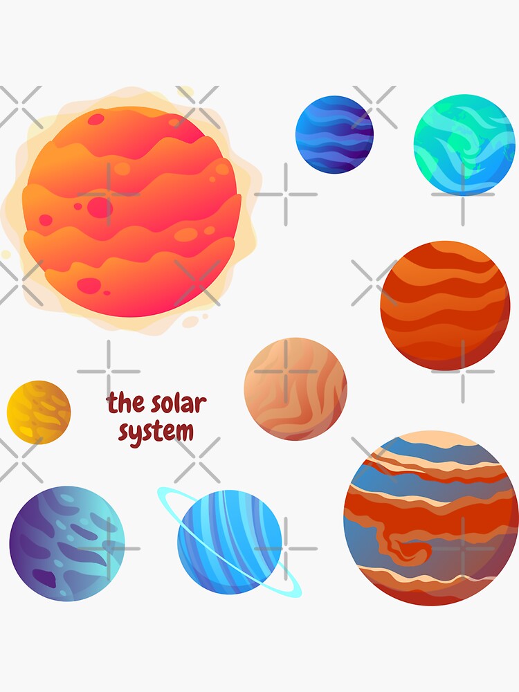 "The Solar System Sticker Pack" Sticker for Sale by Sanika33 | Redbubble