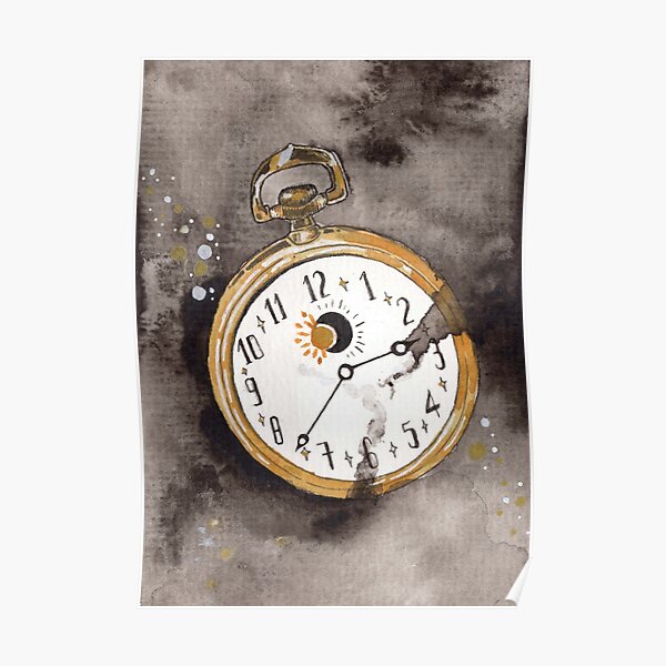 "Pocket watch" Poster for Sale by AmbrePerottin | Redbubble