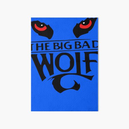"The Big Bad Wolf Sticker" Art Board Print by TaefAkbari | Redbubble