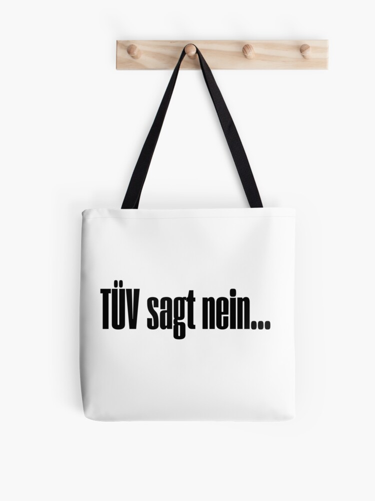 "TUV sagt nein Sticker" Tote Bag for Sale by trendingatees | Redbubble