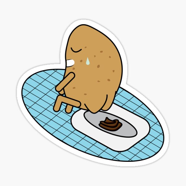 "Poop Potato - papatoo" Sticker for Sale by papatoo | Redbubble