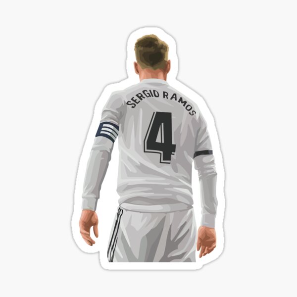 "Sergio Ramos football player vector art" Sticker for Sale by acidpro ...