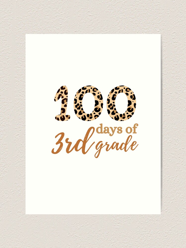 Lámina artística «100 días de 3er grado - 100 días de clases - maestra ...