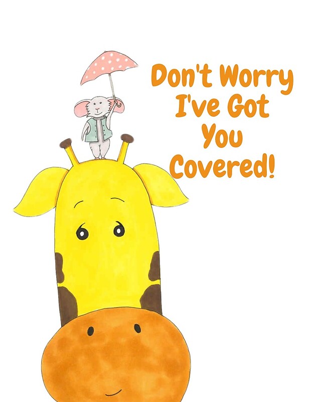 "Mouse And Giraffe Under An Umbrella" by MouseandGiraffe | Redbubble