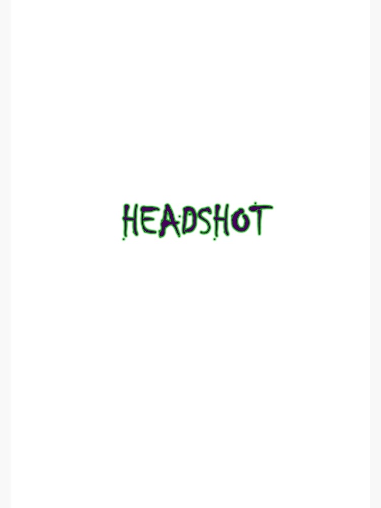 "Headshot Logo" Poster by IrfaanGajraj | Redbubble