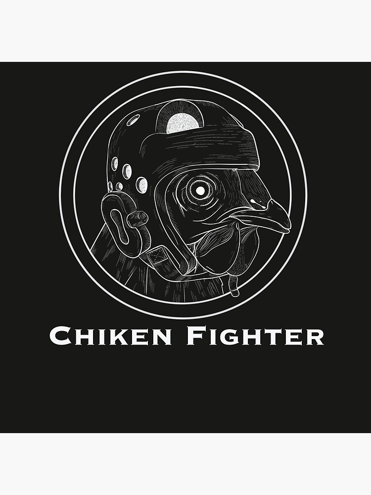 "Chicken Fighter" Sticker by warungkondank | Redbubble