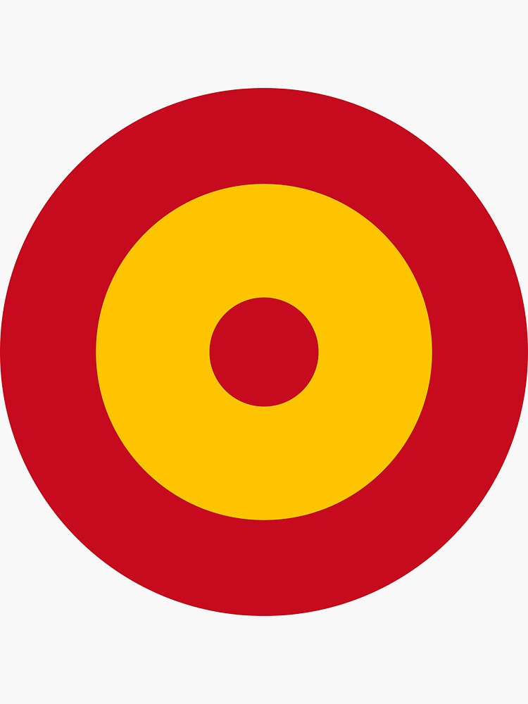 "Spanish Air Force - Roundel" Sticker for Sale by wordwidesymbols ...