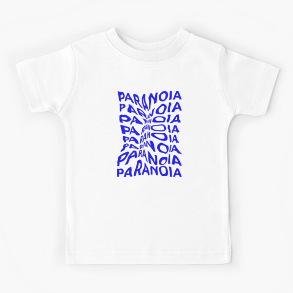 "paranoia, optical illusion of liquid typography, statement lettering" Kids T-Shirt by TrueType ...