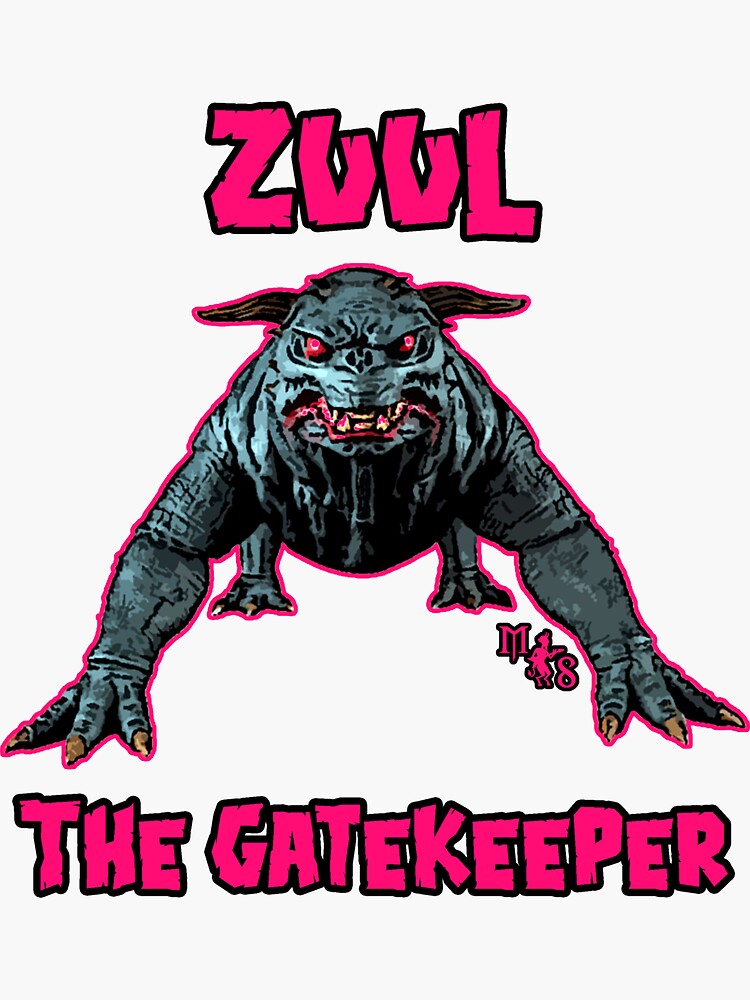 "Zuul the gatekeeper" Sticker for Sale by MetalSatyrShop | Redbubble
