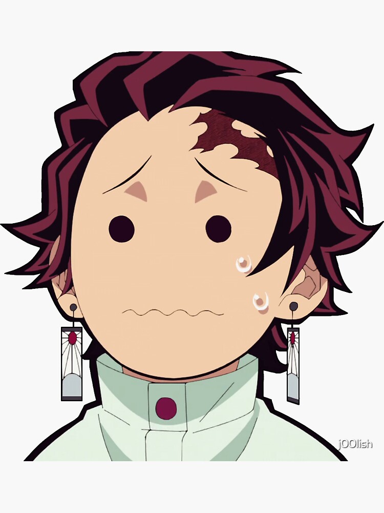 "Tanjiro cute demon slayer " Sticker by juliatesf | Redbubble