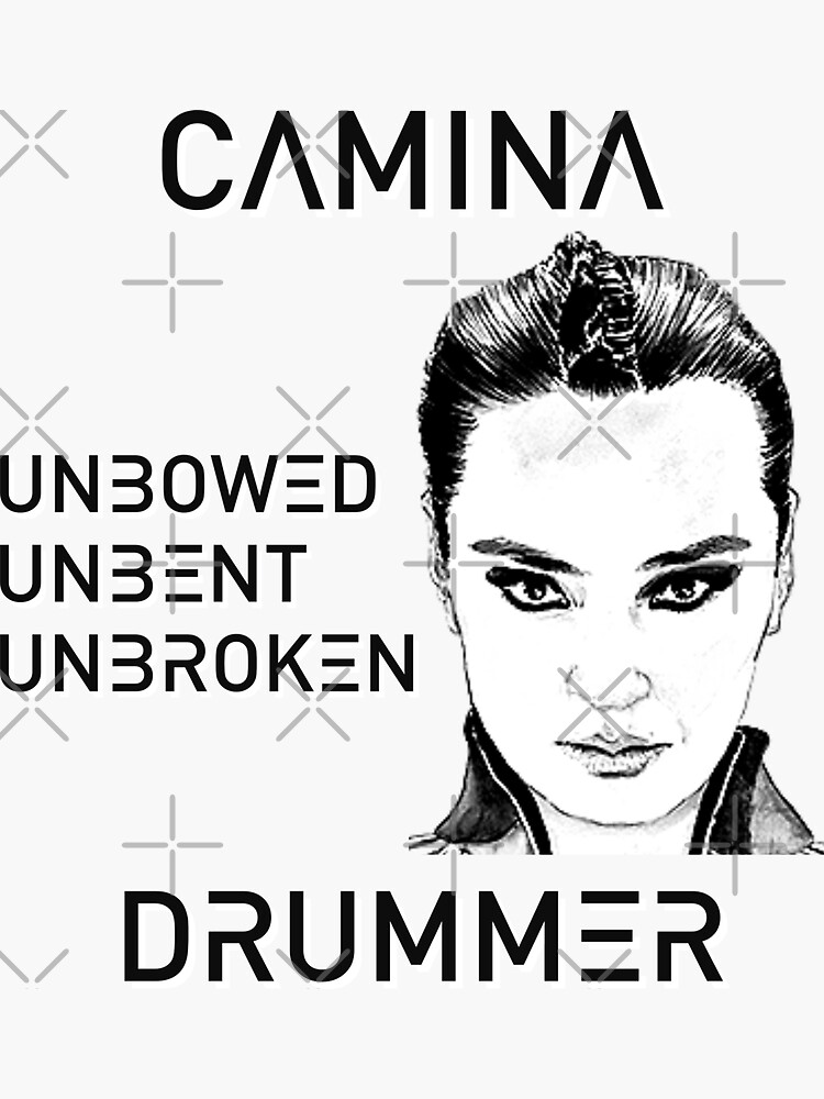 "Camina Drummer Unbowed Quote" Sticker for Sale by ecdato | Redbubble