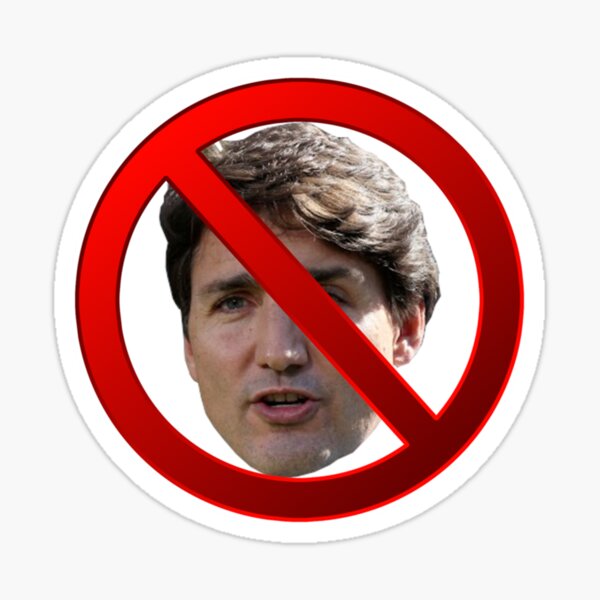 "No Trudeau design " Sticker by GracieRya | Redbubble