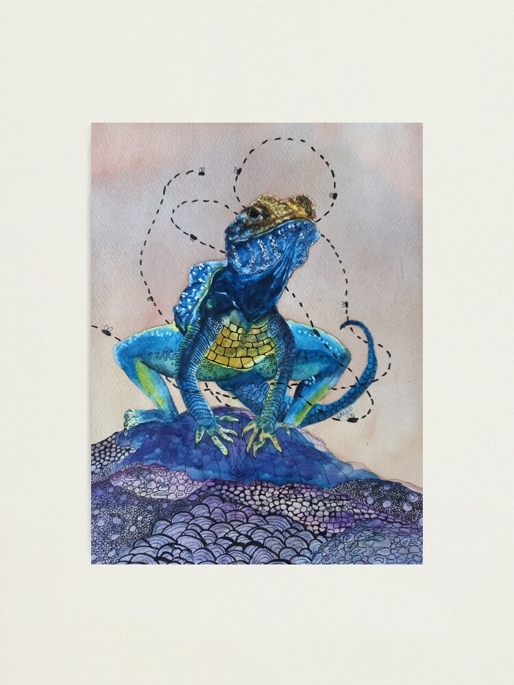 Lámina fotográfica «Zentangle Lizard - Obras de arte para niños ... Lámina fotográfica «Zentangle Lizard - Obras de arte para niños ...