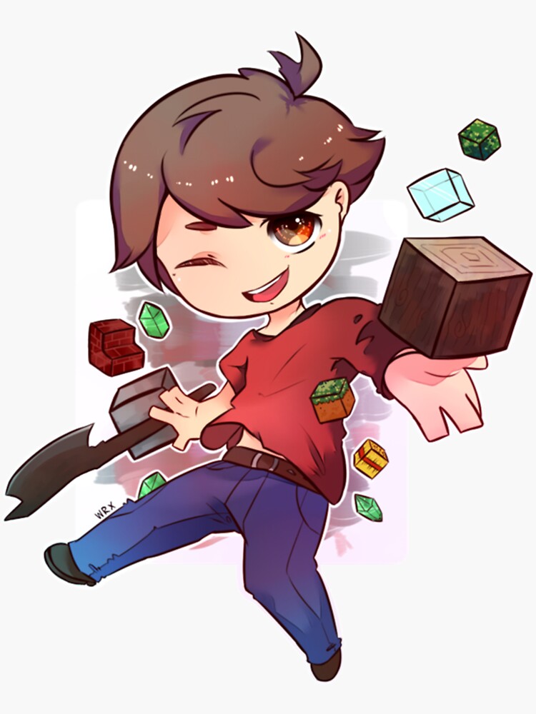 "Grian " Sticker by KristenDevelli1 | Redbubble