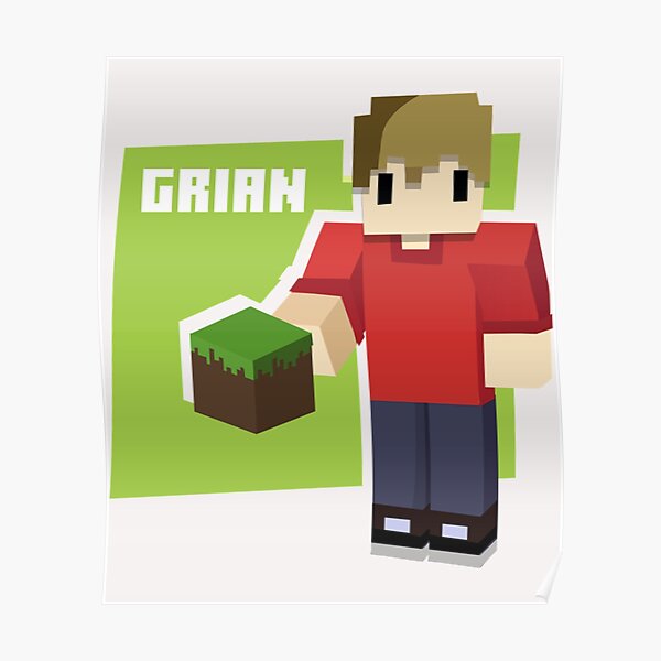 "Grian Hermit " Poster for Sale by KristenDevelli1 | Redbubble