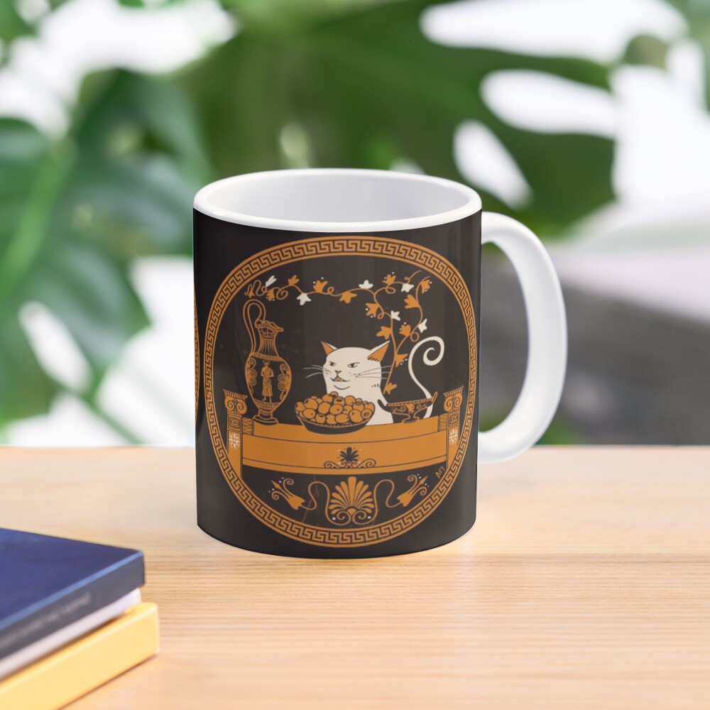 "Ancient Greek Vase Cat Meme" Coffee Mug for Sale by AlexanderPetela ...