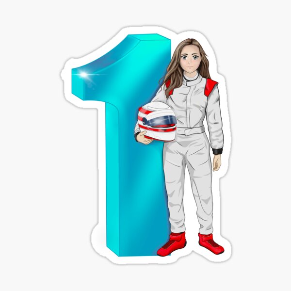 "#1 Race Driver" Sticker for Sale by ouroboros888 | Redbubble