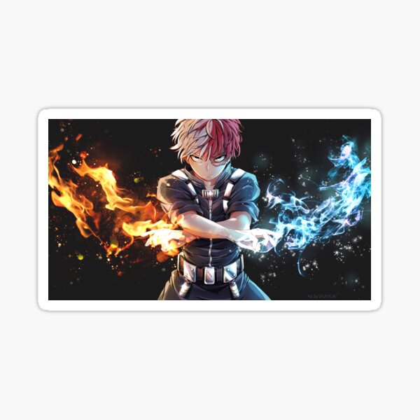 "Todoroki MHA" Sticker for Sale by SpukyCat | Redbubble