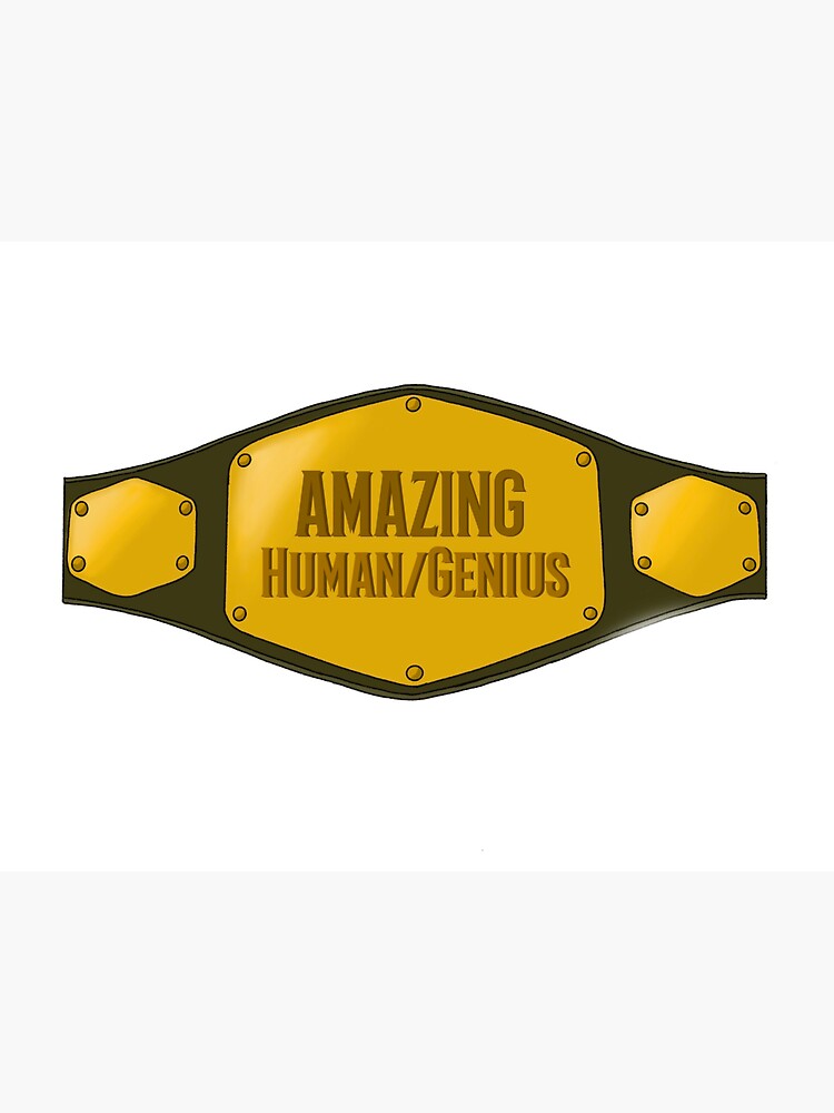 "Amazing Human/Genius" Sticker for Sale by AspenVisual | Redbubble
