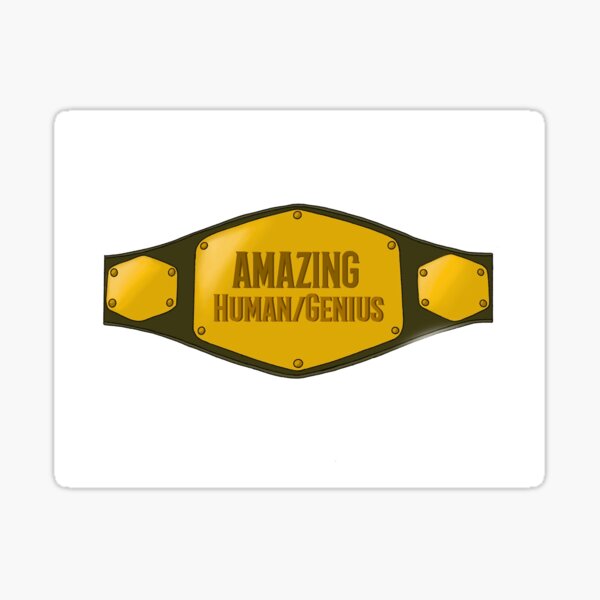 "Amazing Human/Genius" Sticker for Sale by AspenVisual | Redbubble