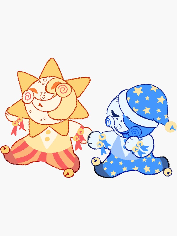 "Sundrop Moondrop" Sticker for Sale by Taliscat | Redbubble