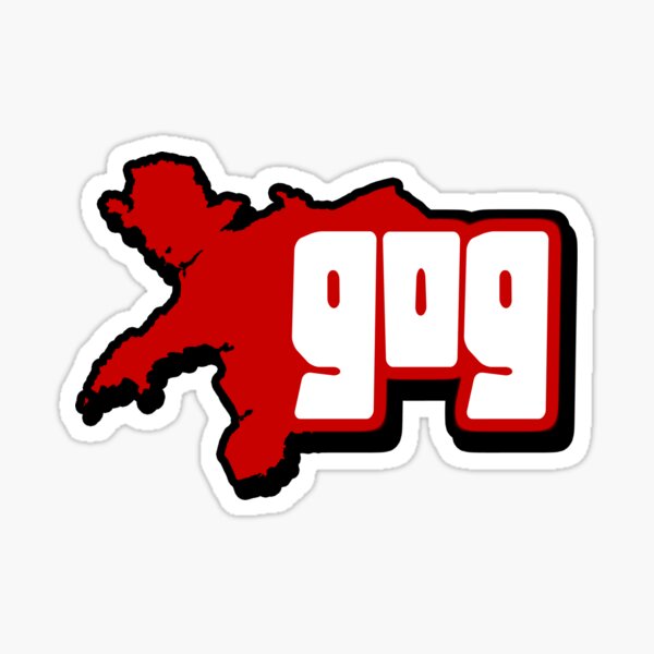 "gog" Sticker for Sale by Gog-Republic | Redbubble