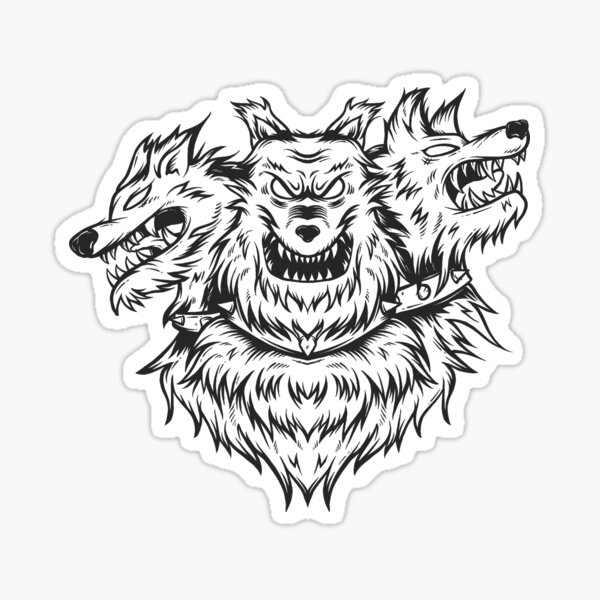 "Cerberus" Sticker for Sale by valmedievalstd | Redbubble