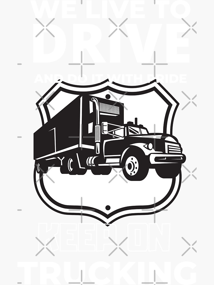 "We Live To DRIVE" Sticker by Kormix | Redbubble