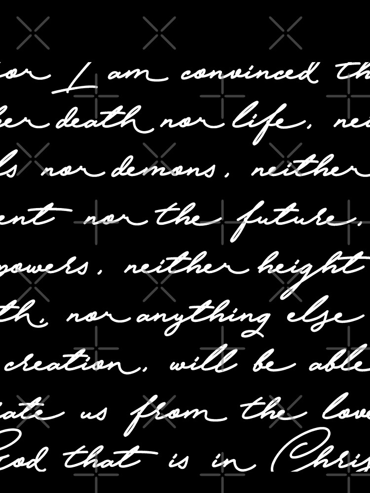 "Christian Bible Scripture Verse Manuscript Handwriting" T-shirt for ...