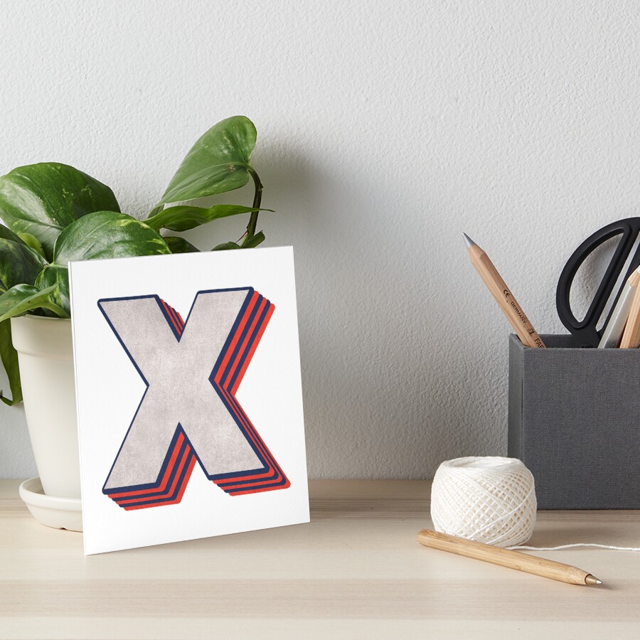 "Letter X (Capital)" Art Board Print by Picturesforall | Redbubble