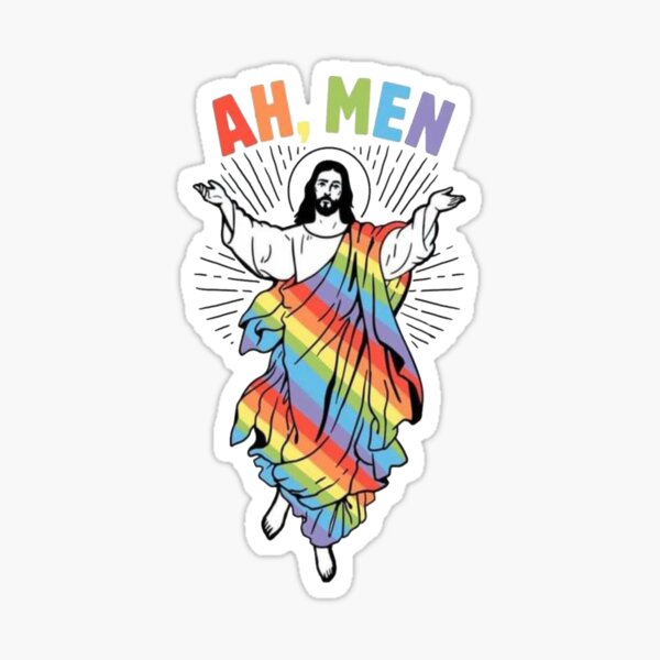 "Ah, Men!" Sticker for Sale by DidYouDie x Design | Redbubble