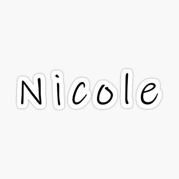 "Nicole name" Sticker for Sale by gmstockstudio | Redbubble