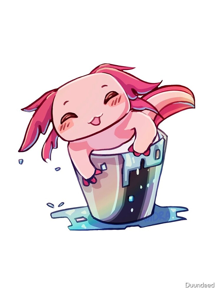 Minifalda «Minecraft Cute Axolotl Illustration, Cute Axolotl in a Bin ...
