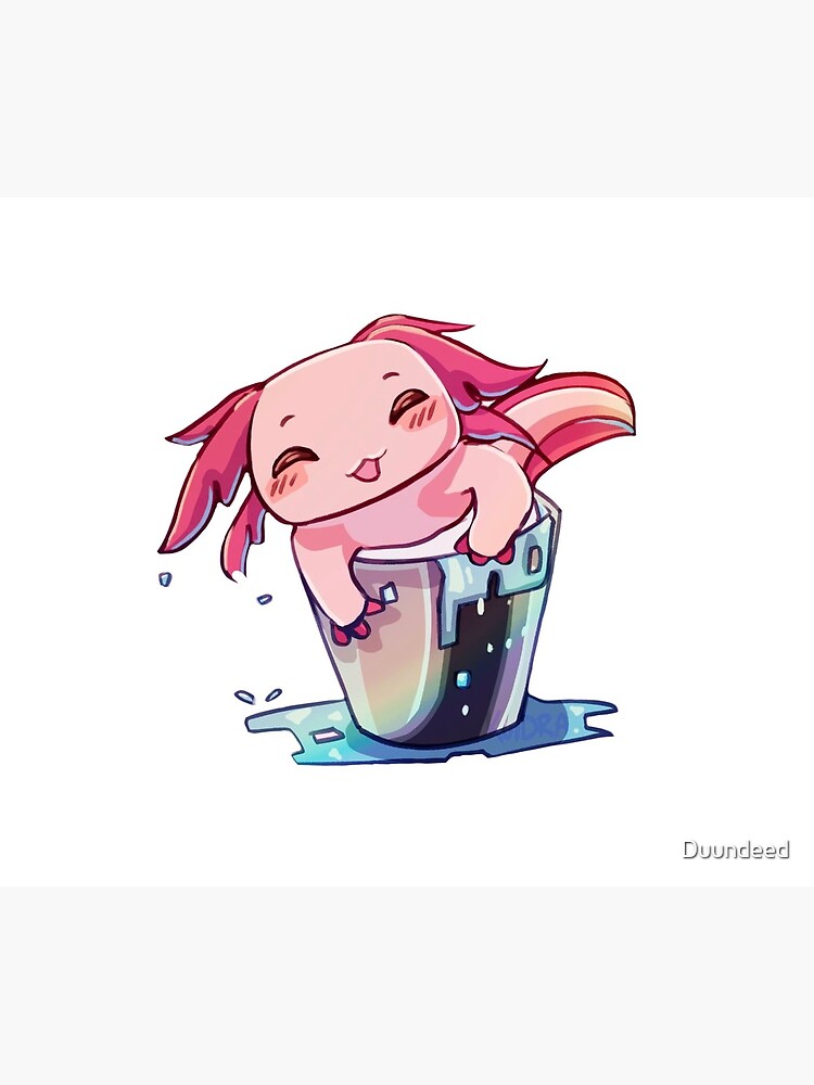 Alfombrilla de ratón «Minecraft Cute Axolotl Illustration, Cute Axolotl ...